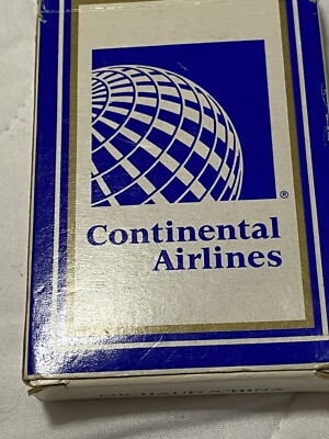Continental Airlines Playing Cards Deck • Collectible (unwrapped ...