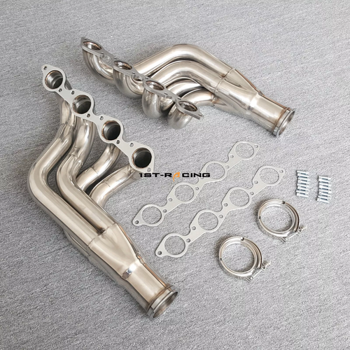 3.5" Turbo Exhaust Header For Chevy BBC Big Block 396 427 454 507 572 ...