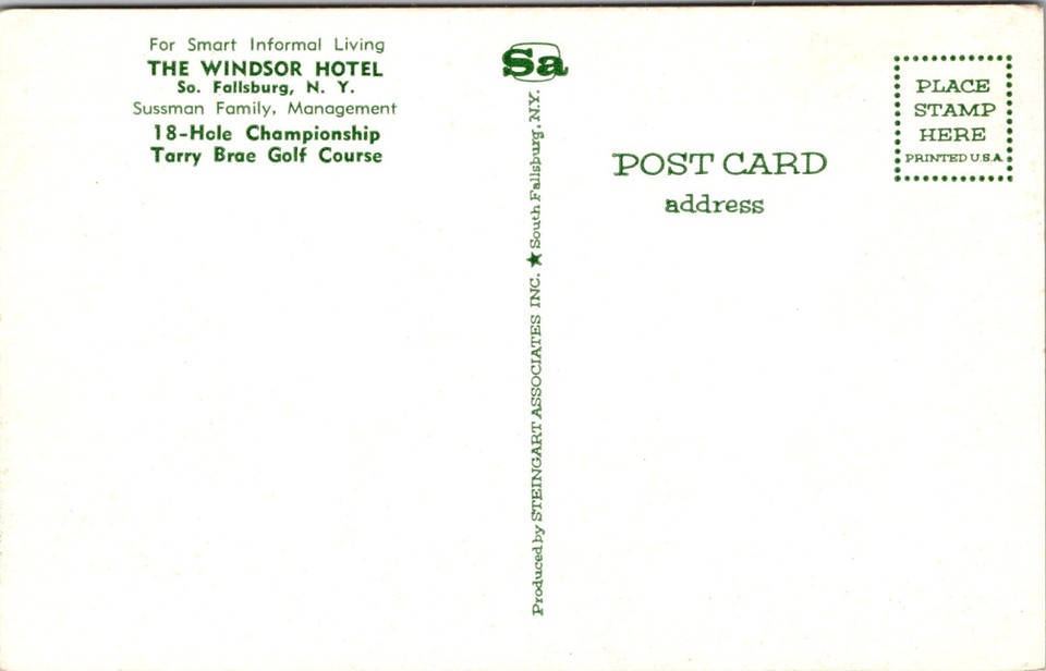 The Windsor Hotel 18-hole Tarry Brae Golf Course NEW YORK CHROME ...