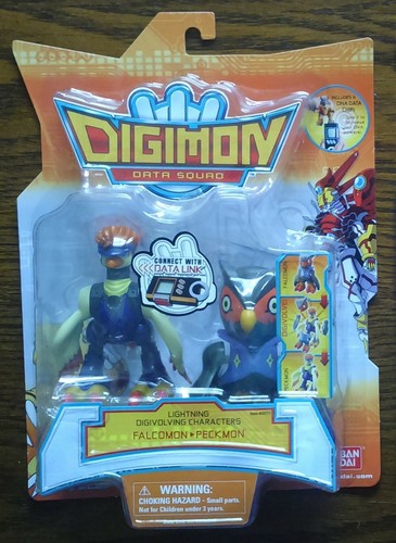 Digimon Data Squad Lightning Digivolving Characters Falcomon Peckmon ...