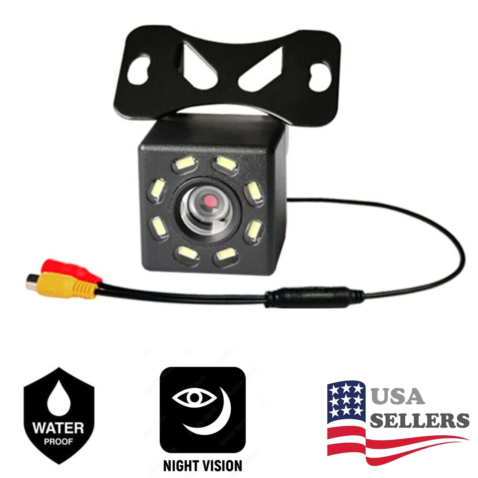 New Rearview Mount Backup Camera Night Vision 8 LED for ALPINE INE-W960 ...