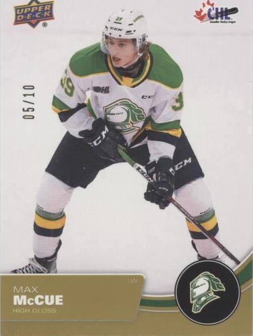 2021-22 Upper Deck CHL - Max McCue #13 High Gloss /10 (RC) for sale ...