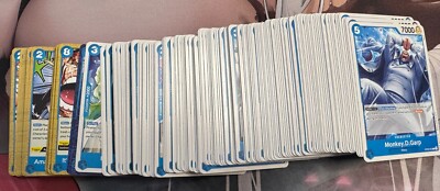 One Piece Trading Card Game Bulk Card Lot - All Blue | eBay