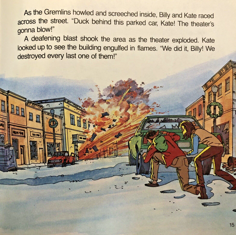 GREMLINS TRAPPED 7" 45rpm Vinyl Record Read-Along Book 1984 Warner Bros ...