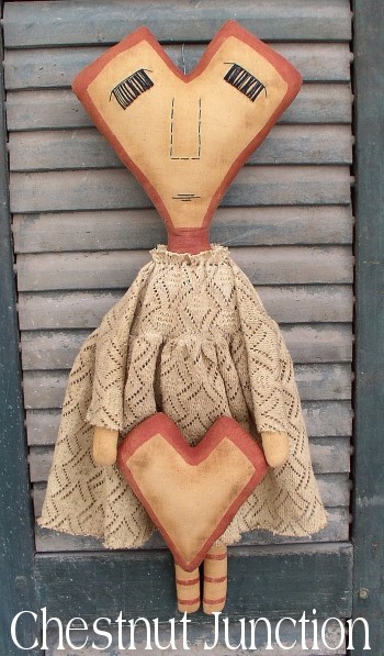 QUEEN OF HEARTS PATTERN by Chestnut Junction..primitive patterns ...