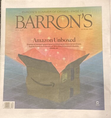 Barron's Newspaper Monday July 25 2022 Amazon Unboxed | eBay