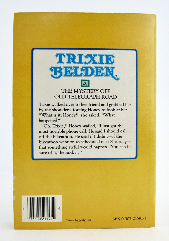 Trixie Belden #20 THE MYSTERY OFF OLD TELEGRAPH ROAD Kathryn Kenny ...