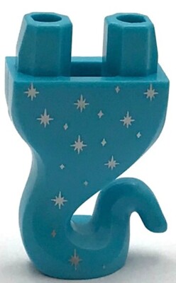 Lego New Medium Azure Lower Body Genie w/ Silver Stars Part | eBay