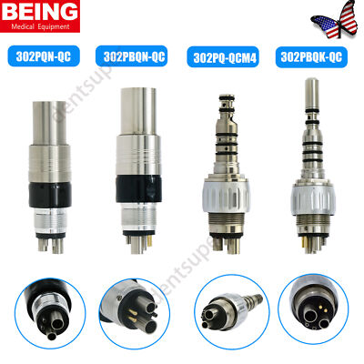BEING Dental Coupling Adapter 4/6 Hole for NSK/KAVO LED Fiber Optic ...