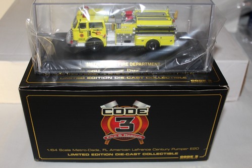 CODE 3 COLLECTIBLES Metro-Dade, FL. Fire Rescue Dept American LaFrance ...