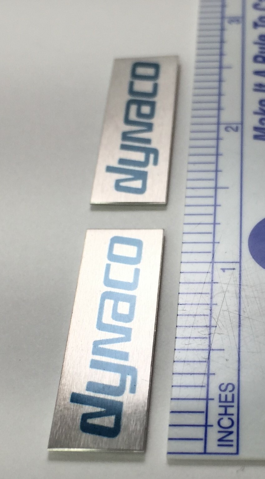 Dynaco Speaker or Amplifier Badge Logo Emblem Silver w/Blue Ink | eBay