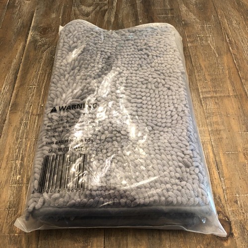 Muddy Mat Highly Absorbent Microfiber Door Mat and Pet Rug Grey 28" X ...