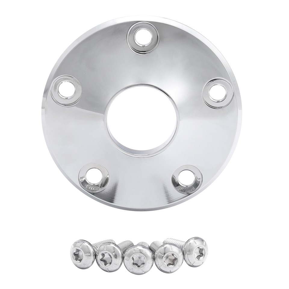 Chrome Dual Disc Front Wheel Hub Cap Cover Fit For Harley Touring non ...