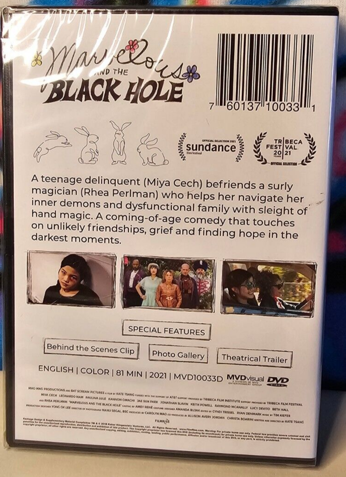 Marvelous and the Black Hole (DVD, 2021) Miya Cech, Rhea Perlman ...
