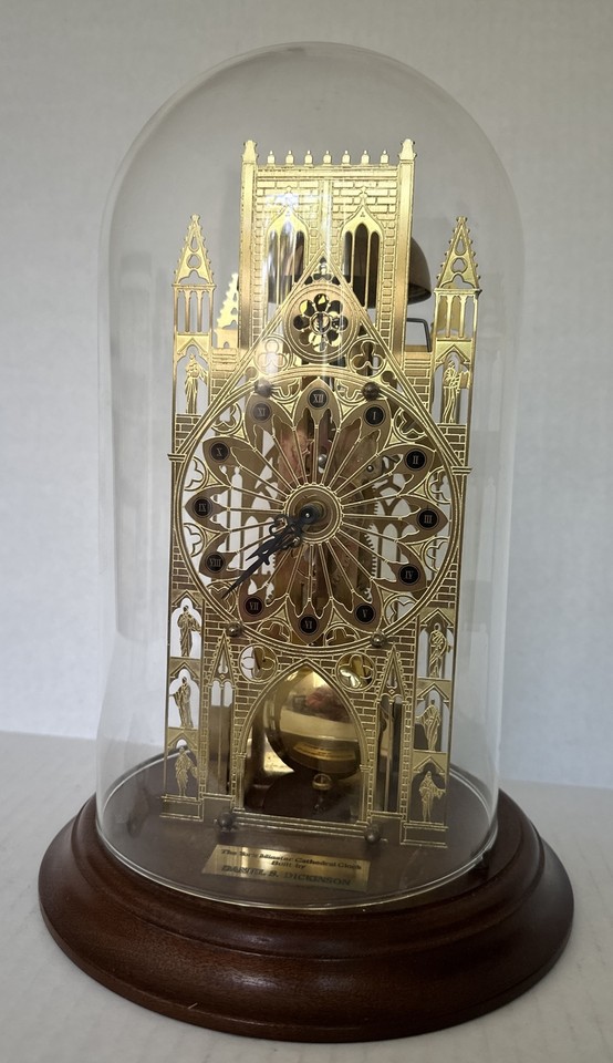 Antique York Minster Cathedral Clock w Dome Built by Daniel S ...