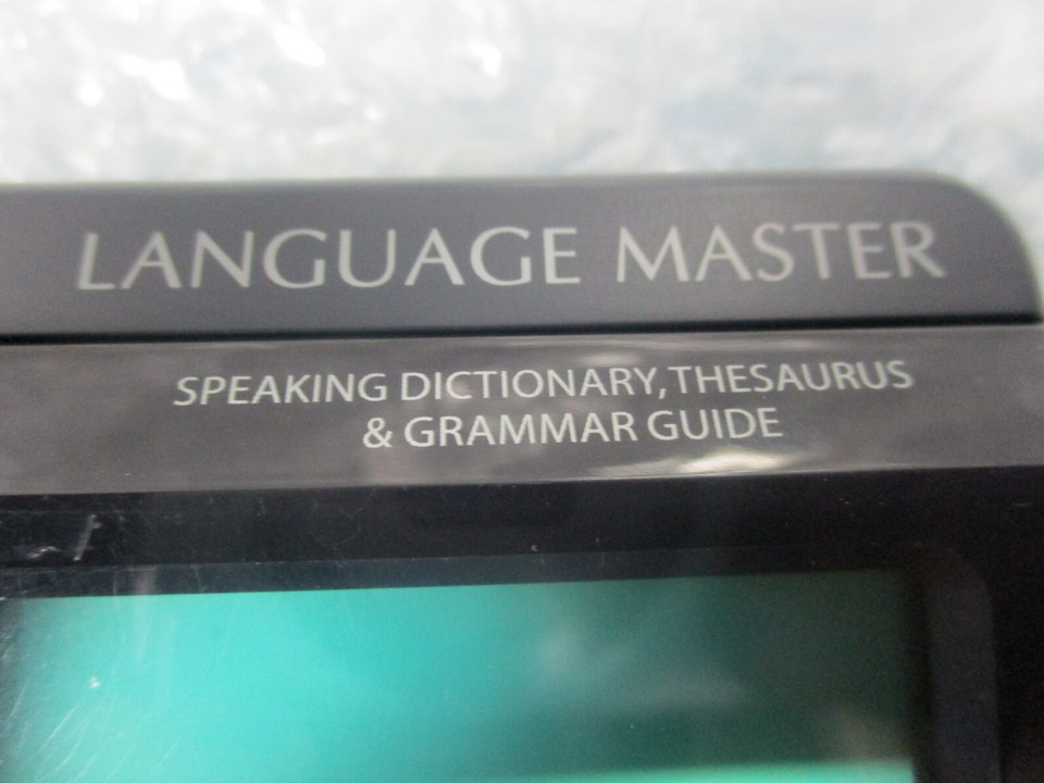 Franklin Language Master Speaking Dictionary Thesaurus Grammar Guide LM ...