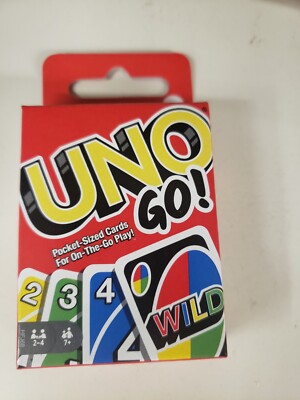 UNO Go Mattel mini card game pocket sized travel version NEW | eBay