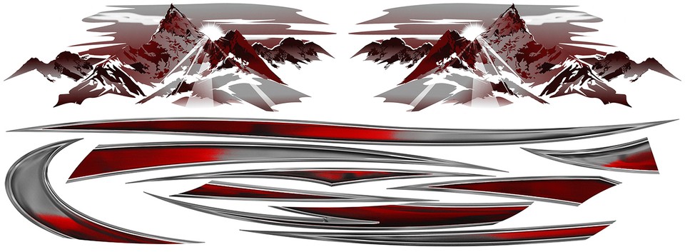 RV, Trailer Hauler, Camper, Motor-home Large Decals/Graphics Kits-K ...