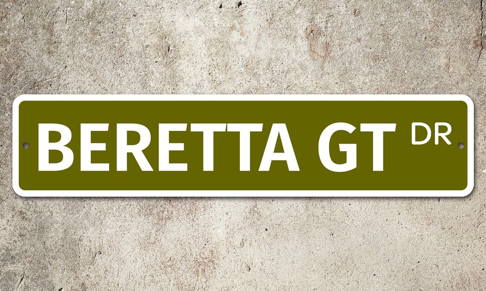5275 SS Beretta Gt 4" x 18" Novelty Street Sign Aluminum | eBay