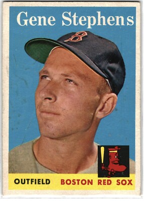 1958 Topps Basebal Gene Stephens Boston Red Sox #227 | eBay