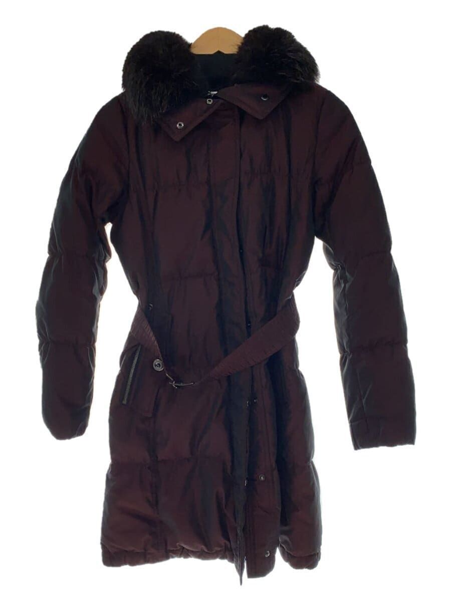 BURBERRY LONDON Long Down Jacket 40 Polyester Bordeaux BURBERRY LONDON Long Down Jacket 40 Polyester Bordeaux