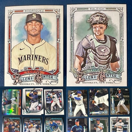 Seattle Mariners Lot (20 Cards) Cal Raleigh Julio Rodriguez 2025 Allen ...