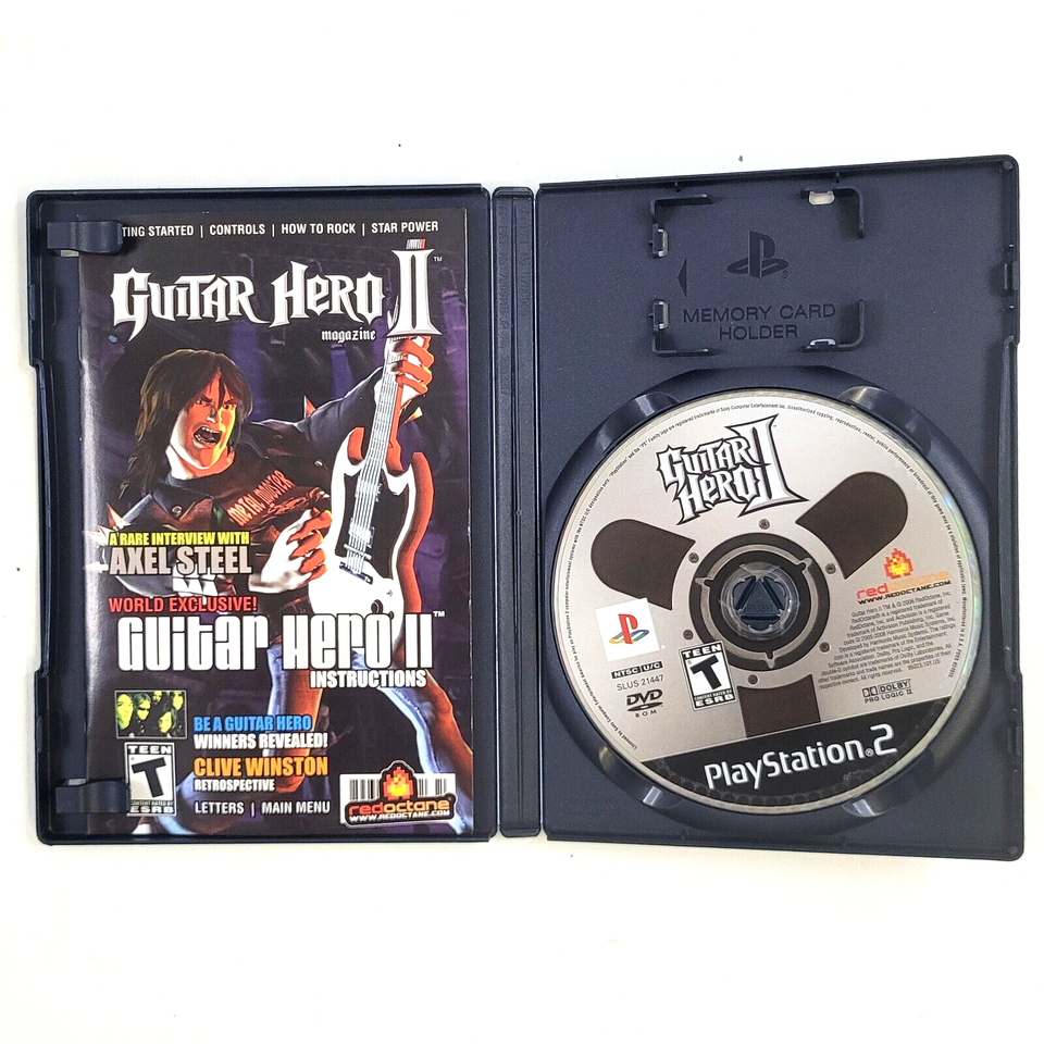 Guitar Hero 2 II PS2 Playstation 2 Video Game [COMPLETE, RESURFACED ...