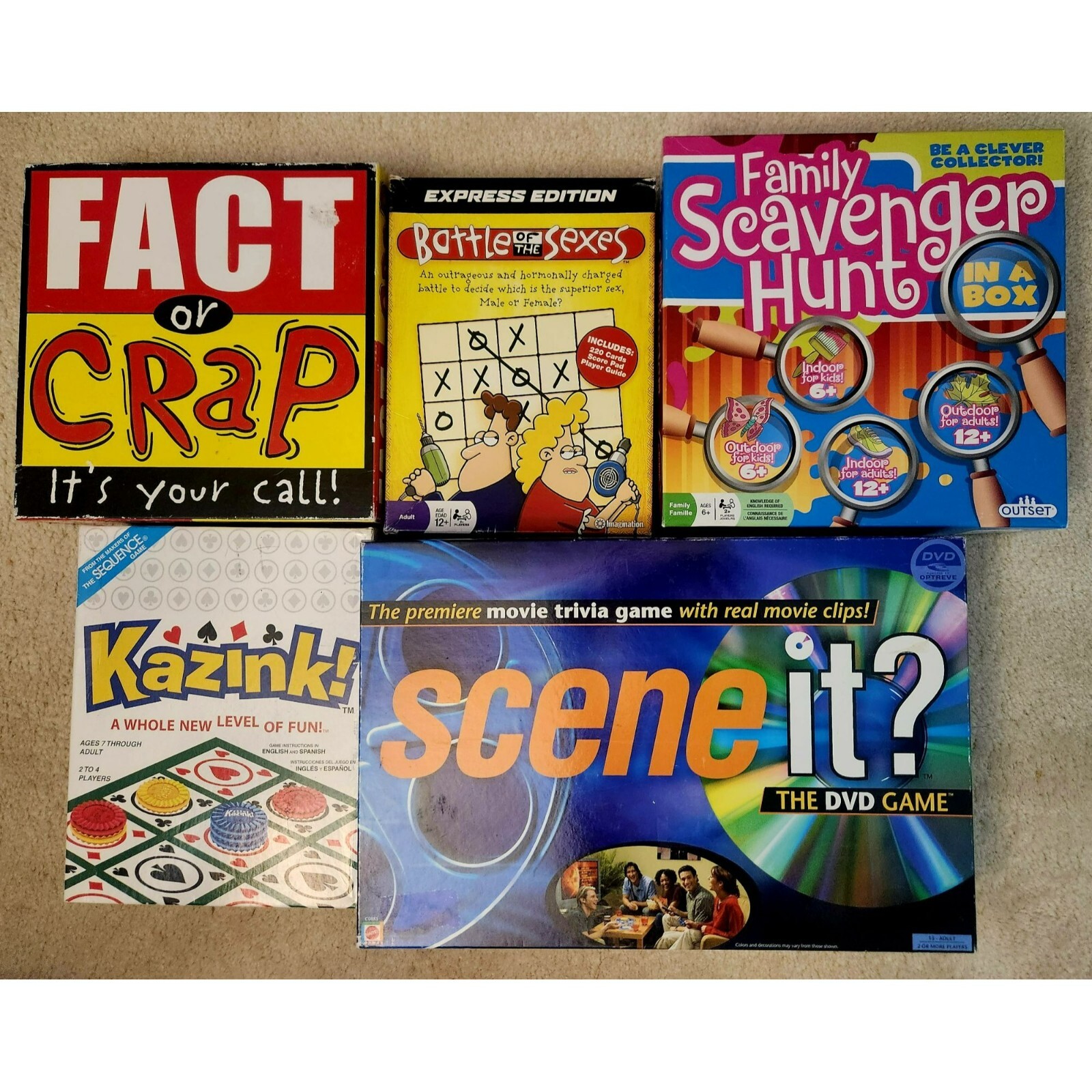 Lot of 5 board games, choose or take all! | eBay