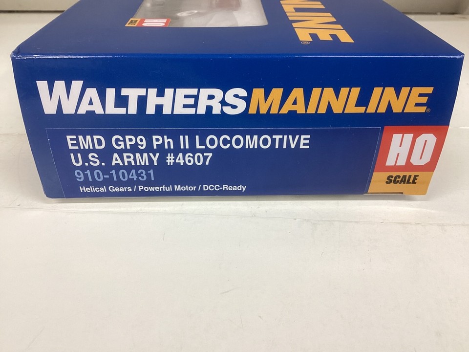 Walthers Mainline #910-10431 HO scale “U S Army” GP9 DCC/Sound READY Rd ...