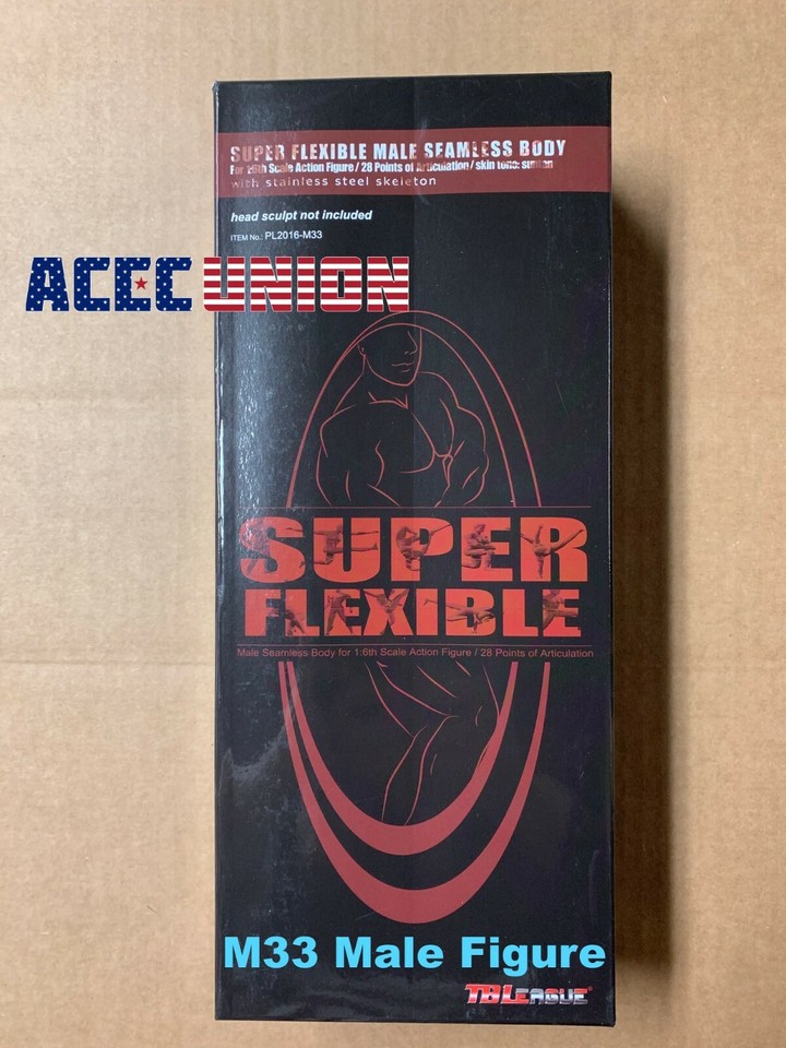 PHICEN TBLeague 1/6 scale Steel Skeleton Male MUSCULAR SEAMLESS FIGURE ...