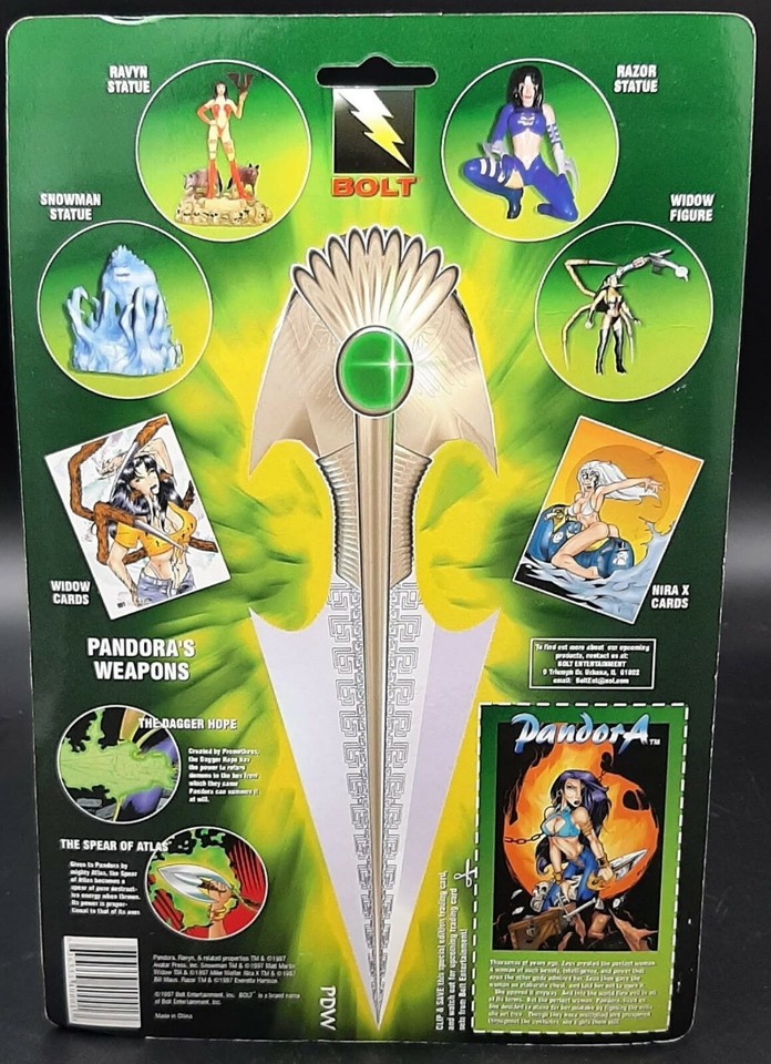 MOC 1997 PDW Bolt Toys Pandora Action Figure NEW Blue & Magenta Outfit ...