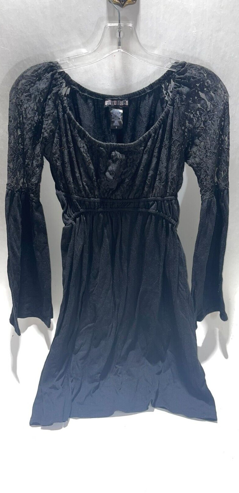 PAPER DOLL BLACK LACE DRESS SIZE SMALL - Gem