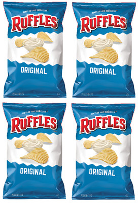 916478 4 X 184.2G BAG FRITO LAY RUFFLES ORGINAL FLAVOURED POTATO CHIPS ...