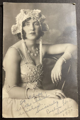 To Cliff With Lust Sincerely Yours Evelyn ... 1930 b&w photo 4x6 Woman Portrait | eBay