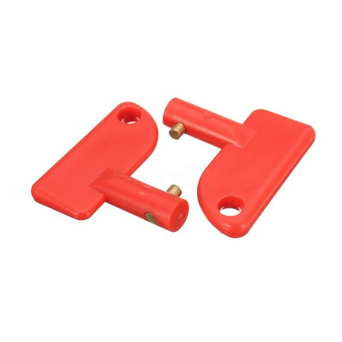 Pack of 10 Spare Keys for Battery Isolator Switch Cut Off Red ABS ...