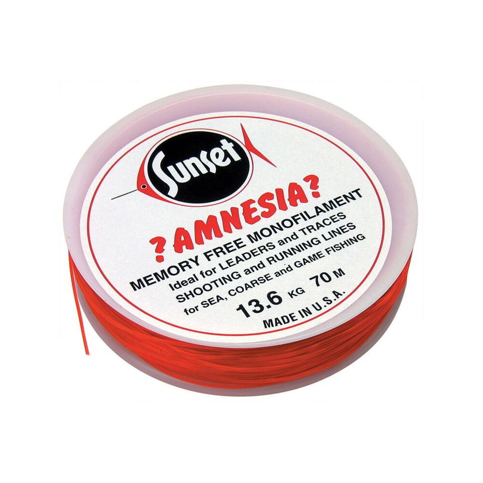 Sunset Amnesia Memory Free Monofilament - Sea Cod Carp Lure Leader ...