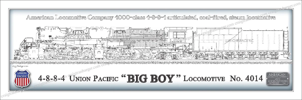 Alco Steam Locomotive Drawings