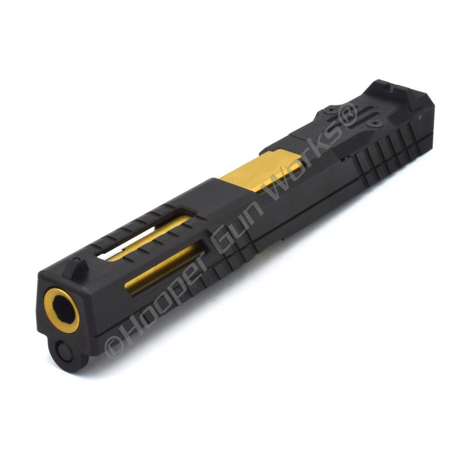 HGW Complete Upper for Glock 17 Apollo Black RMR Slide Tin Flush Ported ...