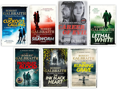 Cormoran Strike Series 7 Book Collection Set Robert Galbraith NEW ...