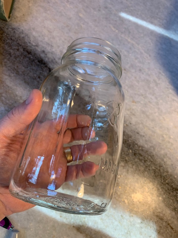 RARE BALL Mason Jar MISPRINT / MISPRINTED / ERROR "B" Letter only, Holy ...