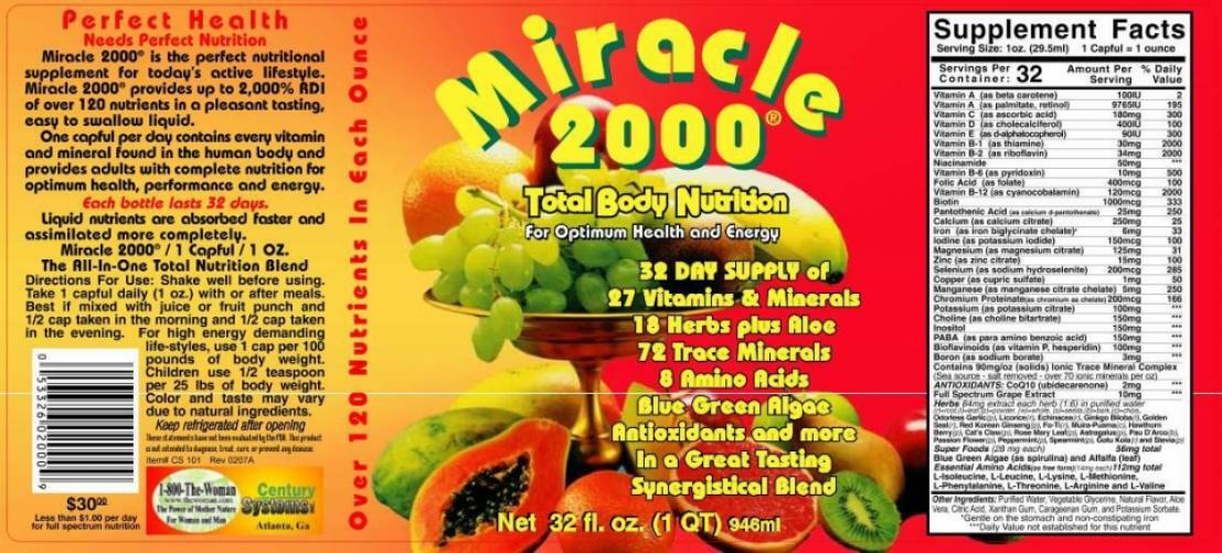 Century Systems Miracle 2000, 32 fl. oz | eBay