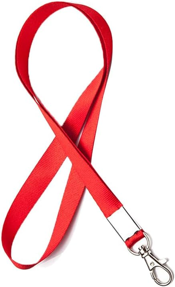 Neck Lanyard ID Badge Holder Strap with Metal Clip – 17.7"X0.6 ...