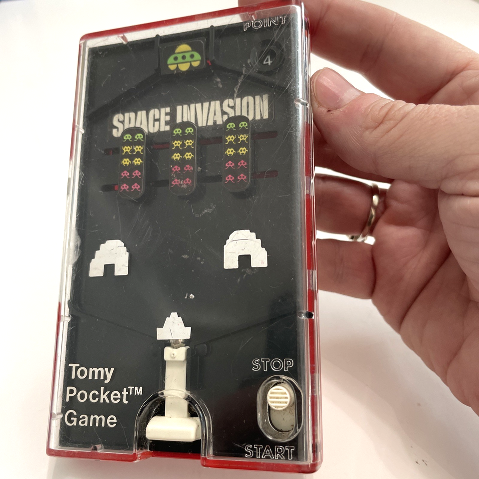 Vintage Tomy Space Invasion Pocket Game #7029 Made in Japan Pinball ...