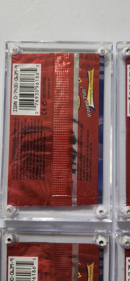 Wizards of the Coast Pokemon, Empty Booster Packs, Legendary Collection ...