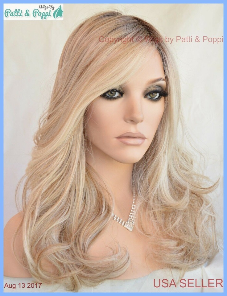 Limelight Lace Front Monotop Wig Clr Shaded Biscuit Sexy Rooted Blond ...