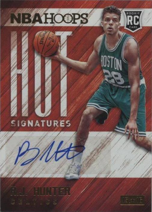 2015-16 Panini NBA Hoops - Hot Signatures R.J. Hunter #HS-RJ (AU, RC ...
