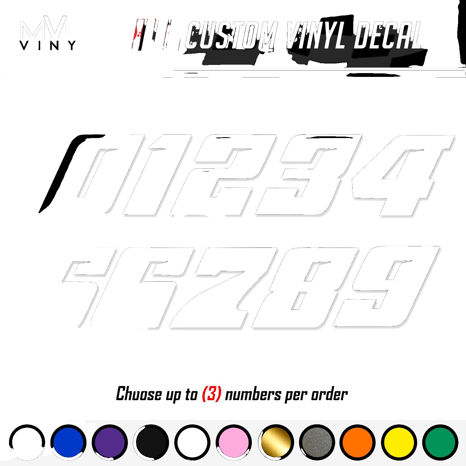 Dirt Bike Number Decals | eBay