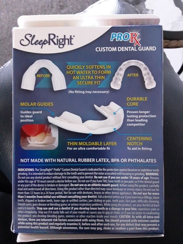 SleepRight ProRx Custom Dental Guard for Nighttime Teeth Grinding ...