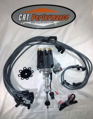 FORD Y-BLOCK HEI DISTRIBUTOR BLACK + USA WIRES 1954-1964 239-256-272 ...
