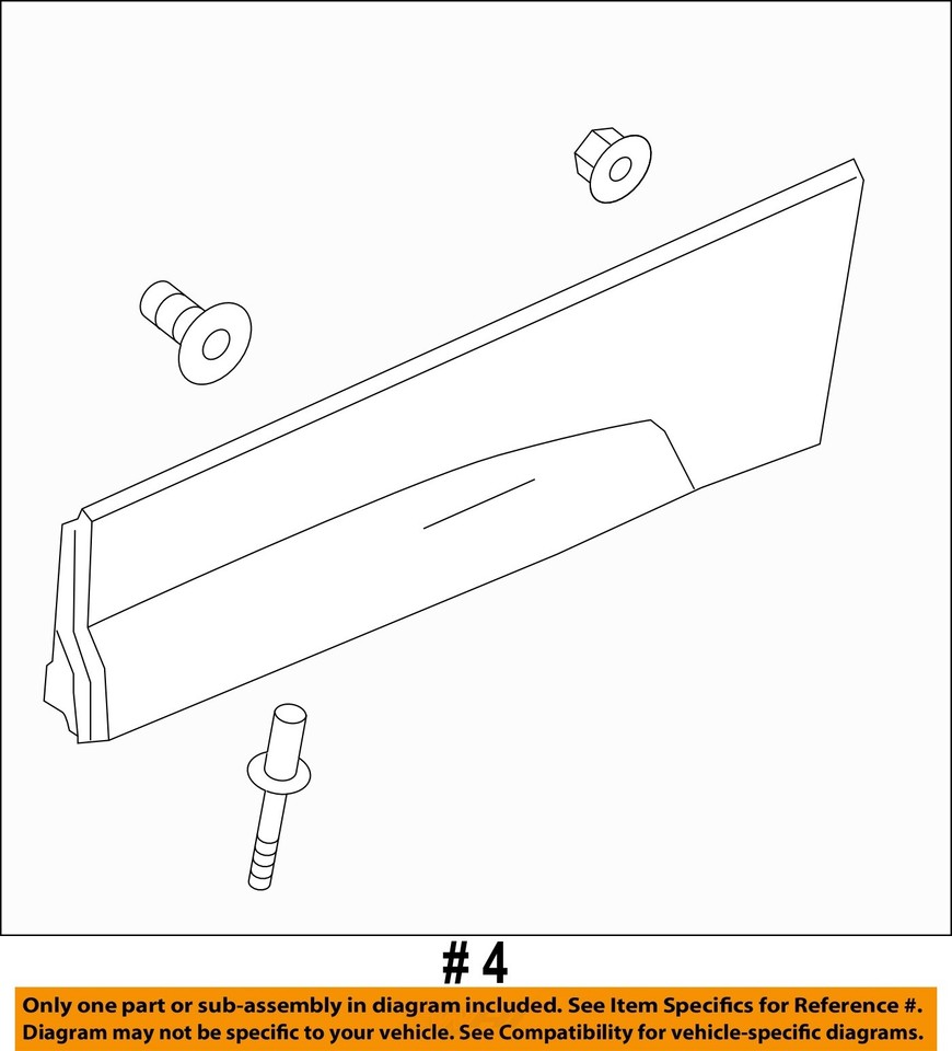 GM OEM 19-23 XT4 Rear Door Exterior Trim-Lower Molding 84506781 | eBay